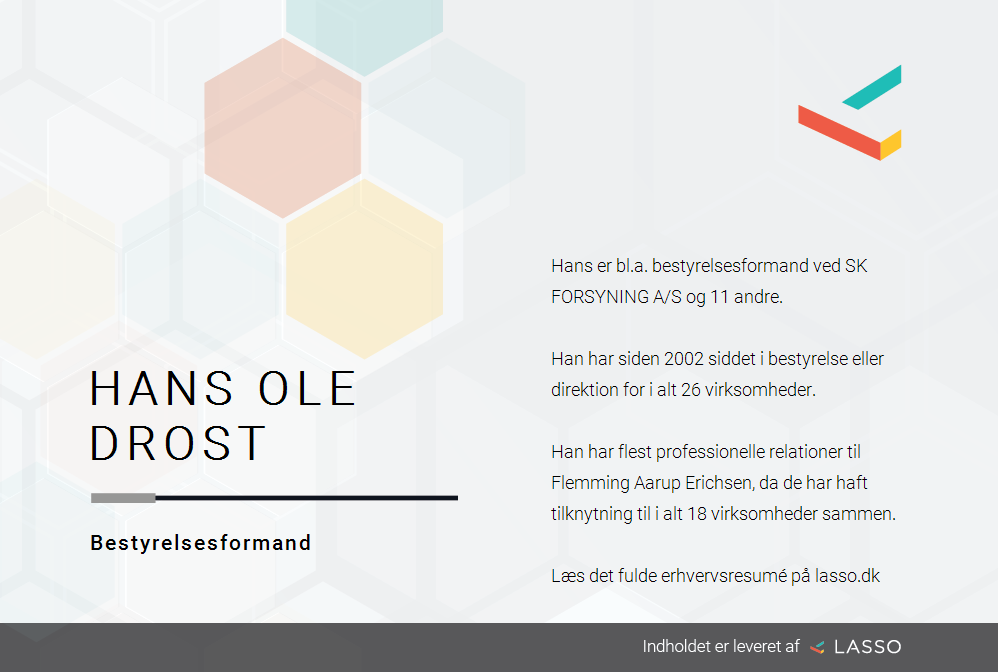 Hans Ole Drost - Roller i dansk erhvervsliv